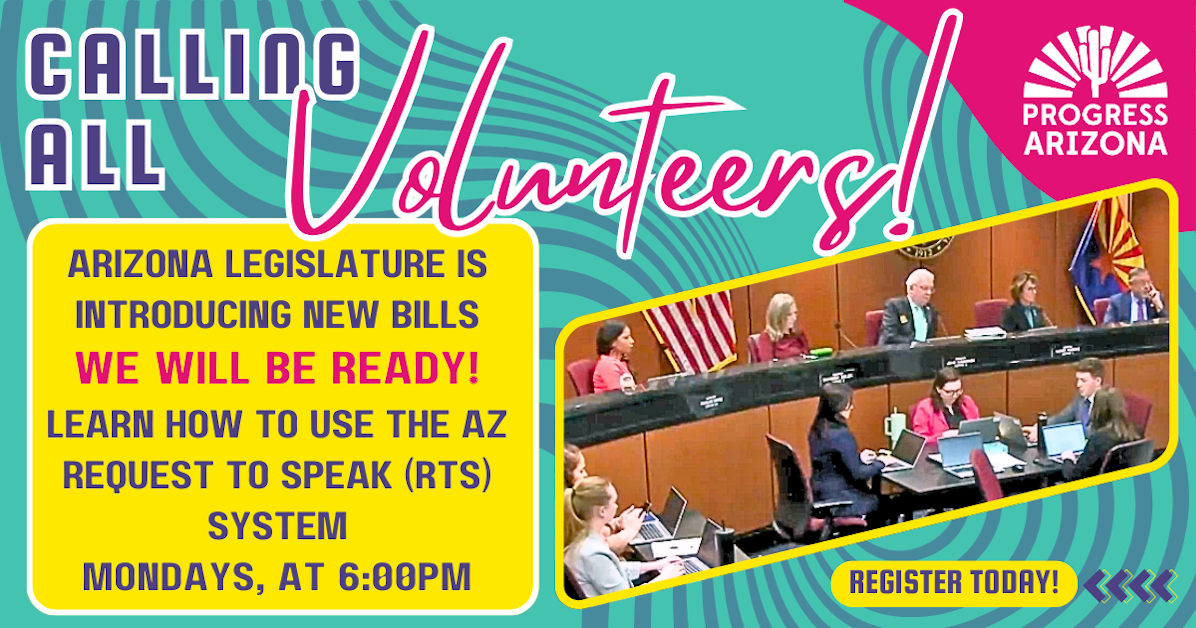 Request to Speak in Committee Hearing Trainings · Progress Arizona